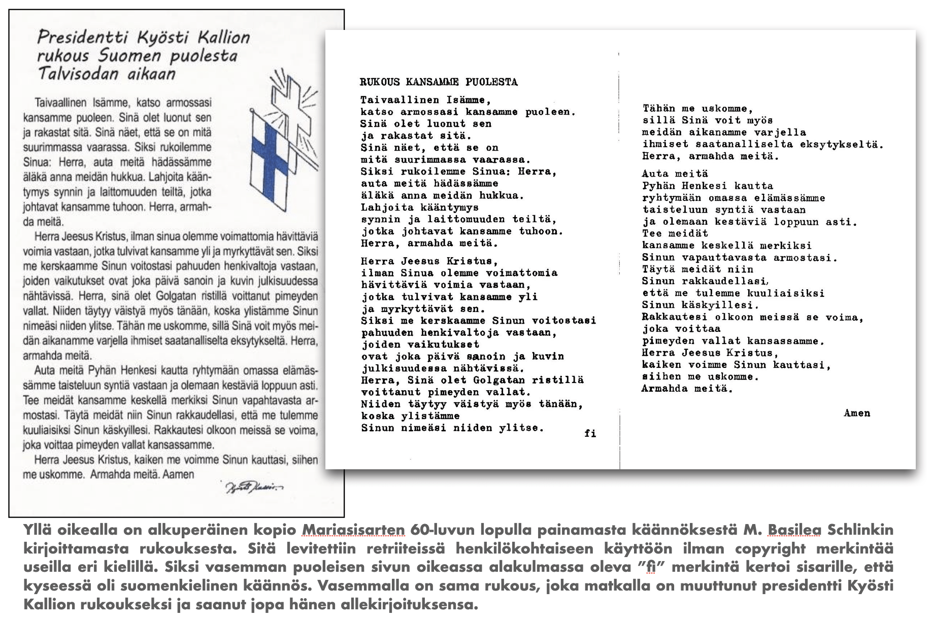 Presidentti Kyösti Kallion rukous. Onko se aito? Kenen se on? - Patmos.fi